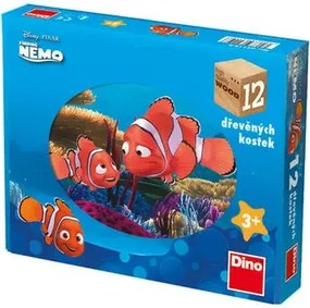 DINO Kostky Nemo / Kubus dřevěné kostky / 12 dílků / od 3 let