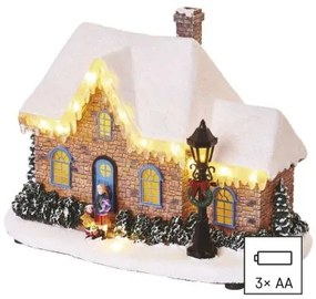 LED vánoční domek House 20,5 cm teplá bílá