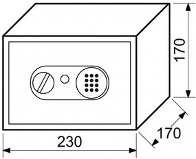 sejf s elektronickým zámkem RICHTER RS.17.EDN.B