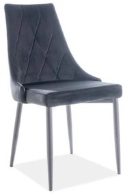 Jídelní židle, Trix B Velvet, černá
