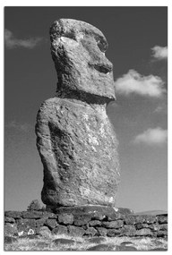Obraz na plátně - Ahu Akivi moai - obdélník 7921ČA (60x40 cm)