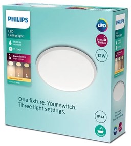 Philips - LED Stmívatelné koupelnové svítidlo SCENE SWITCH LED/12W/230V IP44