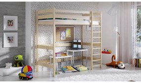 Dětská vyvýšená postel Samio Zp 004 70x140 - borovice