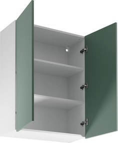 SORENTO jv | horní skříňka G80 policová | 80 cm | bílá/zelená