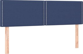Box spring postel s matrací modrá 140x190 cm textil 3140535