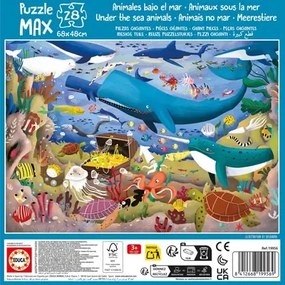 EDUCA Puzzle Podvodní svět / 28 dílků / 68 x 48 cm