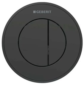 Geberit - Oddálené ovládání splachování typ 10, 2-činné, pro nádržku pod omítku 8 cm, černá 116.056.DW.1