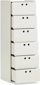Krémová skříňka 40x118x40 cm Wally – Teulat