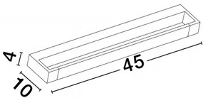 LED bílá svítilna na zeď Arga 12W