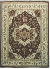 Diamond Carpets koberce Ručně vázaný kusový koberec Diamond DC-SIRAPI Brown/ivory Rozměry koberců: 160x230