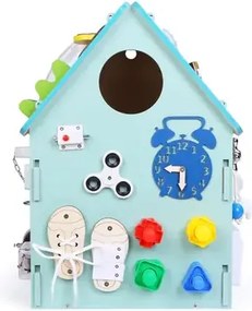 2Kids Toys Activity board Domeček modrý / od 3 let