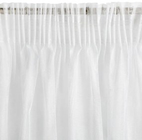 Bílá záclona na pásce ESEL 135x270 cm