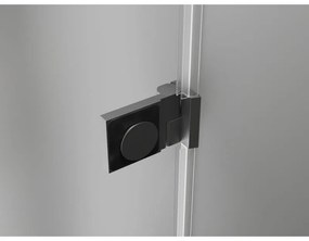 Mexen Lunar-B L sklápěcí sprchový kout levý 90 x 90 cm, čiré sklo, broušený grafit, 832L-090-090-66-00-L