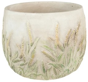 Cementový obal na květináč s jitrocelem Plantain M – 19x14 cm