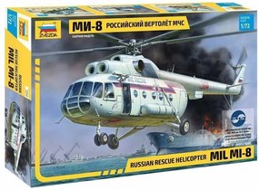 Model kit vrtulník 7254 - mil mi-8 rescue helicopter