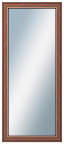 DANTIK - Zarámované zrcadlo - rozměr s rámem cca 60x140 cm z lišty ANGLIE hnědá (561)