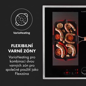 Klarstein Delicatessa 60 Prime, indukční varná deska, 7000 W, 4 zóny, časovač, černá