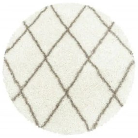 Ayyildiz koberce Kusový koberec Alvor Shaggy 3401 cream kruh - 80x80 (průměr) kruh cm