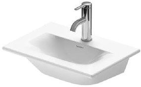Duravit Viu - Umývátko 45x32 cm, bez přepadu, s otvorem pro baterii, WonderGliss, bílá 07334500411
