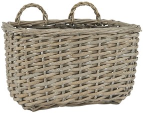 IB LAURSEN Proutěný závěsný košík Wallhanging Basket, přírodní barva, proutí