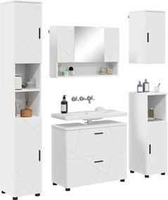 Sada koupelnového nábytku 5 ks Bílá 35 x 30 x 192 cm 3393063