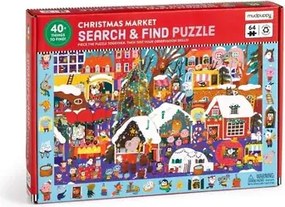 Mudpuppy Puzzle Hledej a najdi Vánoční trh / 64 dílků / od 4 let