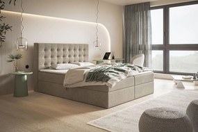 Boxspring Ben 180x200 cm Barva: Béžová - Jasmine 24