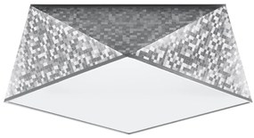 Sollux Lighting Stropní svítidlo HEXA 35 stříbrné
