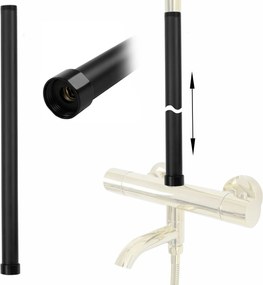 Prodloužení pro vanovou/sprchovou soupravu REA ø 25 mm - 50 cm, černá mat