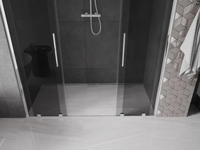 Mexen Velar Duo, posuvné sprchové dveře do otvoru 200 cm, 8mm šedé sklo, chromová, 871-200-000-42-01