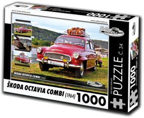 Retro-auta puzzle č. 34 škoda octavia combi (1964) 1000 dílků