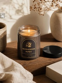 Sinsay - Vonná svíčka Sandalwood Honey - černá