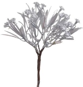 svazek gypsophila s lístky (6ks) - stříbrná