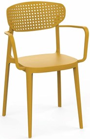 Jídelní židle AIRE ARMCHAIR Rojaplast Žlutá