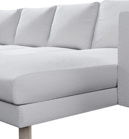 Potah na pohovku IKEA Norsborg 4-místná se šezlongem barva bílá látka pletený vzor