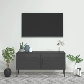 TV skříňka antracitová 105 x 35 x 50 cm ocel 336231