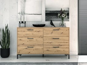 Komoda se šuplíky BEDA - dub artisan