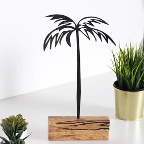 Kovová dekorace Palm 35 cm černá