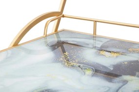 Designový servírovací vozík Odakota 71 cm zlatý