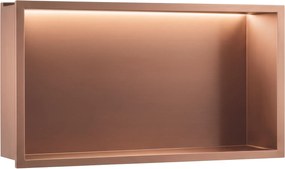 Rea Rea, VSTAVANÁ KOUPELNOVÁ POLICE LED 30x60 brush copper, REA-08568