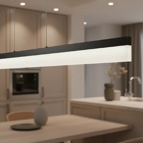 Toolight Toolight, LED stropní svítidlo 120cm, APP1692-CP, černá matná, OSW-07890