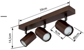 Globo 57919-3 - Bodové svítidlo JAMES 3xGU10/25W/230V