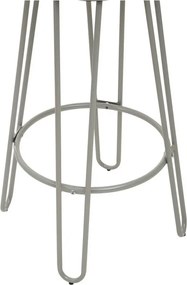 Šedá/v tmavě přírodní barvě barová stolička z jilmového dřeva (výška sedáku 75 cm) District – Premier Housewares