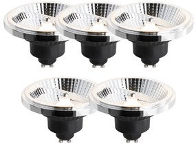 Sada 5 GU10 3-stupňových stmívatelných LED žárovek 111mm 10,5W 770 lm 2700K