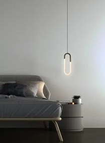 LED moderní lustr Nexus černá