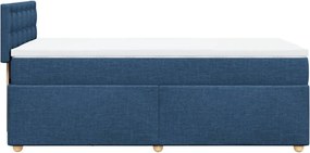 Box spring postel s matrací modrá 80x200 cm textil 3288827