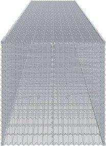 Gabionový koš s víkem 1 150 x 100 x 100 cm pozinkované železo 3295211
