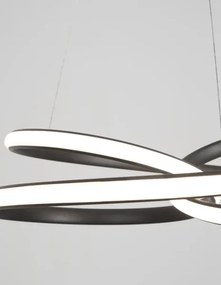 LED lustr Menton 52 černé