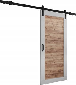 Posuvné dveře LOFT ADIO 1 bílý + dub Craft zlatý 80