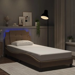 Rám postele s LED bez matrace Zadar cappuccino 90 x 200 cm 3214086